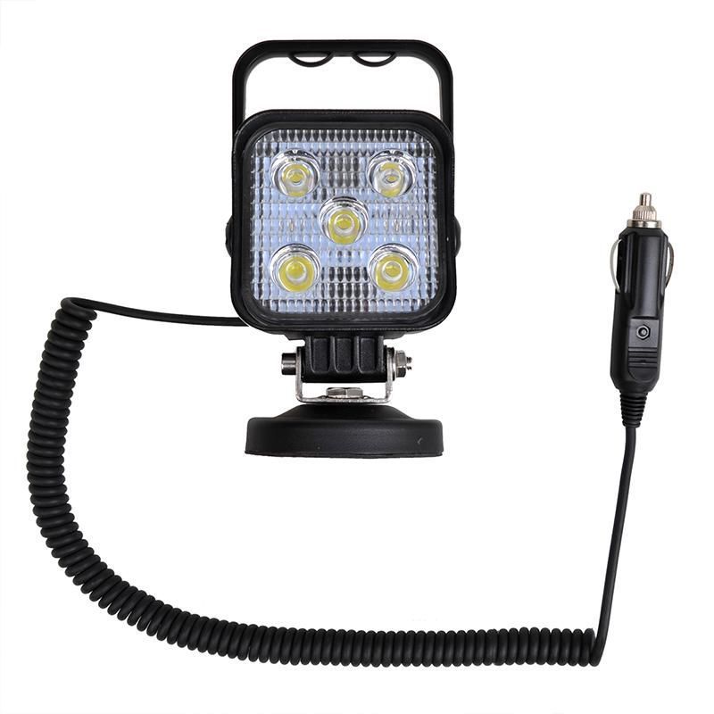 Led Arbeitsscheinwerfer 15W mit Magnetfuß + 12V Stecker für ...